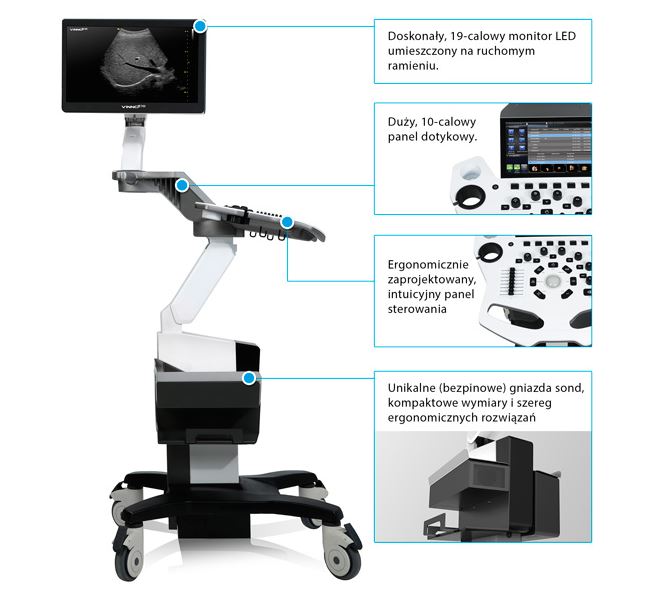 Vinno Vinno E10 Ultrasonografy wielonarządowe - USG - medipment.pl